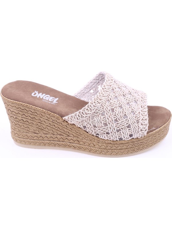 Papuç Sepeti Papuçsepeti Öngel 1971 Kadın 8 cm Dolgu Topuk Fiyatı