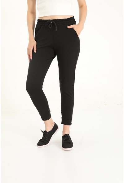 Rays Bel Lastik Cepli Eşofman Siyah