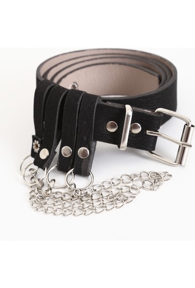 Rays Zincir Aksesuarlı Kemer Siyah