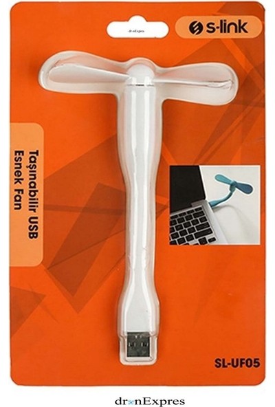 S-Link SL-UF05 Beyaz USB Fan
