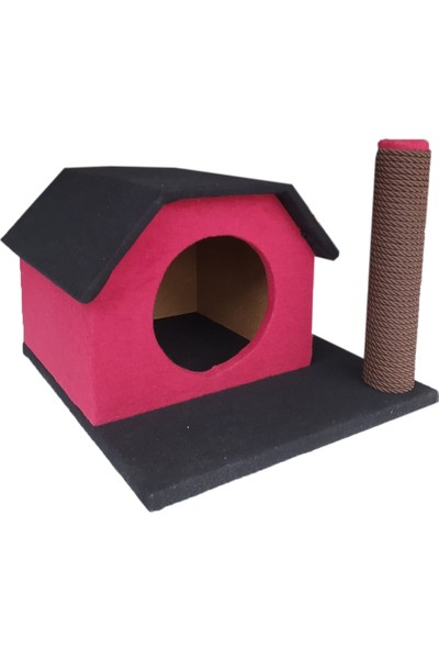 Miko Pet Kedi Evi ve Tırmalama Direği Miko Pet Kedi Evi ve Tırmalama Direği