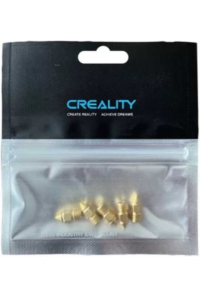 Creality 3D 0.4mm Creality Cr-6 Se Mk Pirinç Nozzle (Orijinal) - 5 Adet Creality 3D 0.4mm Creality Cr-6 Se Mk Pirinç Nozzle (Orijinal) - 5 Adet
