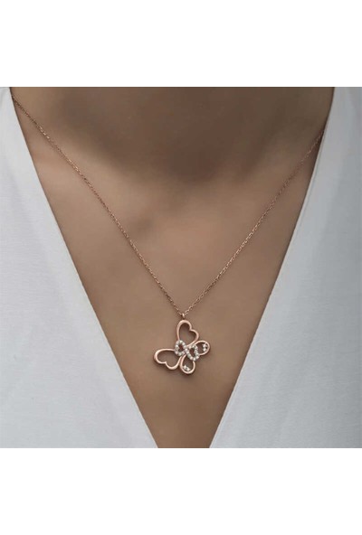 Mooije Silver Gümüş Sonsuzluk Kelebek Kadın Kolye Mooije Silver Gümüş Sonsuzluk Kelebek Kadın Kolye