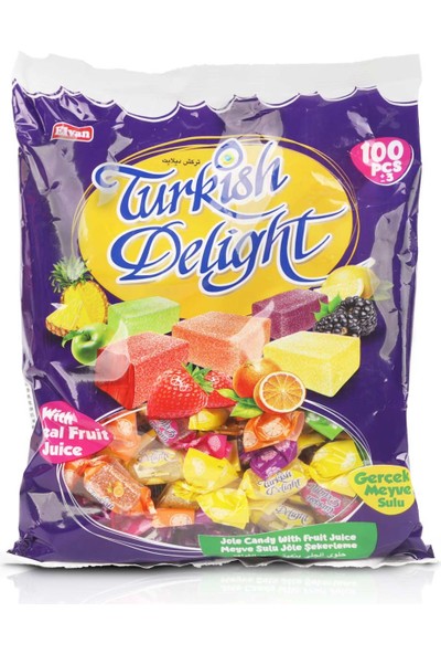 Elvan Jelaxy Turkish Delight 500 Gr. (1 Poşet) Elvan Jelaxy Turkish Delight 500 Gr. (1 Poşet)