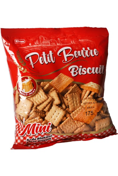 Elvan Petit Beurre Sade Bisküvi 175 Gr. (1 Paket) Elvan Petit Beurre Sade Bisküvi 175 Gr. (1 Paket)