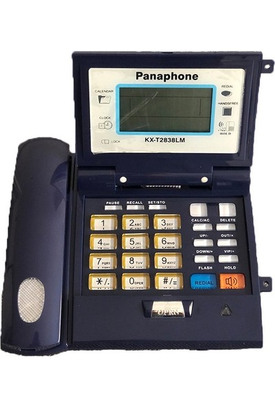 Panaphone KX-T2838LM Kapaklı Masaüstü Kablolu Ev Telefonu (Lacivert) Panaphone KX-T2838LM Kapaklı Masaüstü Kablolu Ev Telefonu (Lacivert)