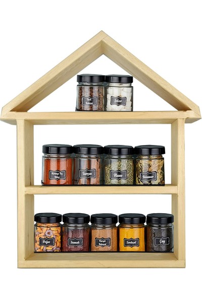 Tezgah Üstü Baharatlık Veya Bardaklık Ahşap 3 Katlı Organizer A54 Mutfak Düzenleyici Tezgah Üstü Baharatlık Veya Bardaklık Ahşap 3 Katlı Organizer A54 Mutfak Düzenleyici
