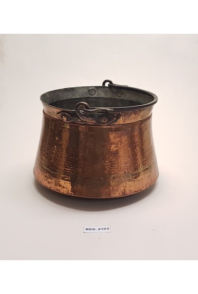 El Yapımı Bakır Saplı Büyük Bakır Kazan BEG_4103