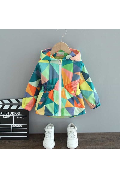 Shıneness Kız Çocuk Kelebek Yağmurluk