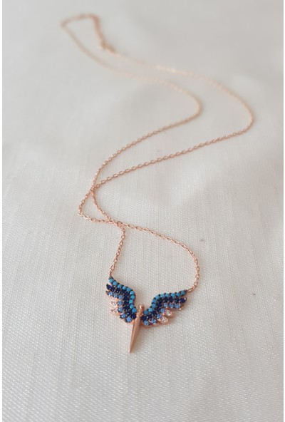 Tuna Lina Kanatlı Kolye