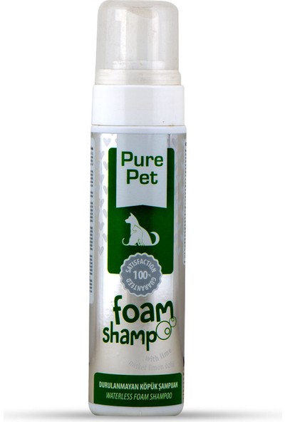 Pure Pet Kedi ve Köpekler Için Misket Limon Özlü Kuru Şampuan 250ML Pure Pet Kedi ve Köpekler Için Misket Limon Özlü Kuru Şampuan 250ML