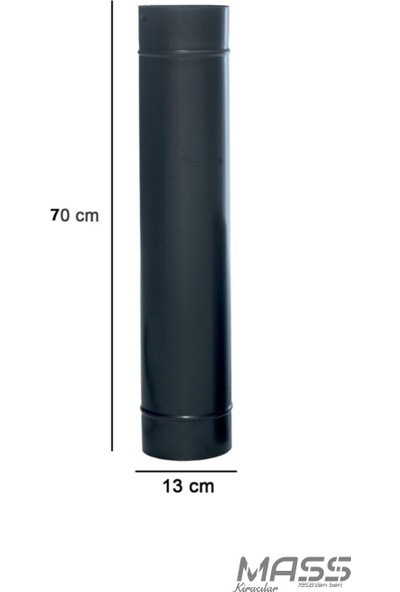 Çelikörs 70 Cm Siyah Mat Emaye Soba Baca Borusu (Şömine Için De Uygun) Çelikörs 70 Cm Siyah Mat Emaye Soba Baca Borusu (Şömine Için De Uygun)