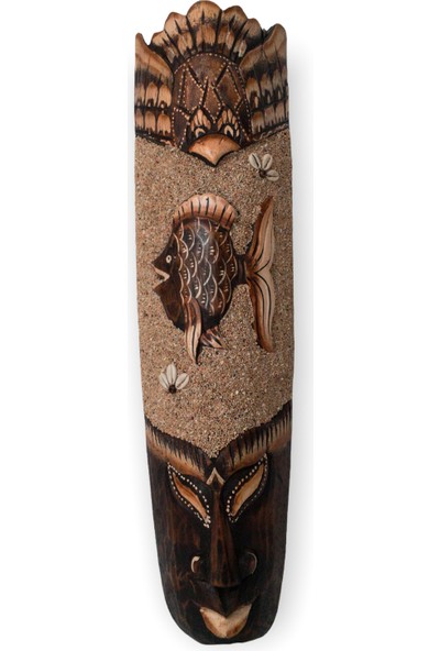 Kadu Konsept Kızılderili Balık Maskesi Dekoratif Obje Ev Aksesuarları&dekorasyonu 15X50CM Kadu Konsept Kızılderili Balık Maskesi Dekoratif Obje Ev Aksesuarları&dekorasyonu 15X50CM