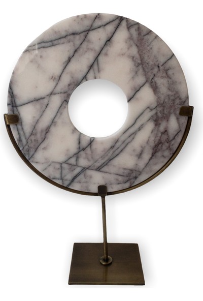 Kadu Konsept Mermer Disk Dekoratif Obje Ev Aksesuarları&dekorasyonu 24X35CM
