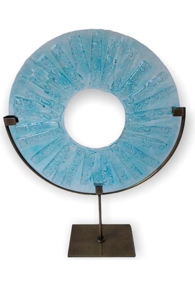 Kadu Konsept Metal Kaideli Cam Mavi Dekoratif Obje Ev Aksesuarları&dekorasyonu 29X38CM Kadu Konsept Metal Kaideli Cam Mavi Dekoratif Obje Ev Aksesuarları&dekorasyonu 29X38CM