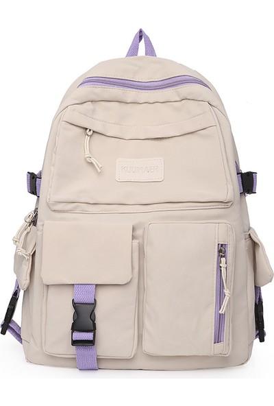 Herodargon Sunlowe Çok Cepli Okul Çantası - Beyaz (Yurt Dışından) Herodargon Sunlowe Çok Cepli Okul Çantası - Beyaz (Yurt Dışından)