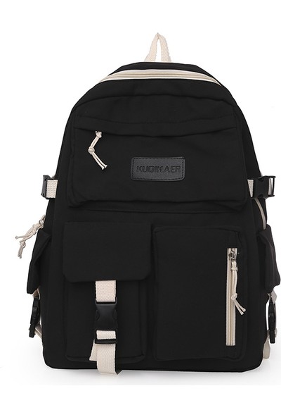 Herodargon Sunlowe Çok Cepli Okul Çantası - Siyah (Yurt Dışından) Herodargon Sunlowe Çok Cepli Okul Çantası - Siyah (Yurt Dışından)