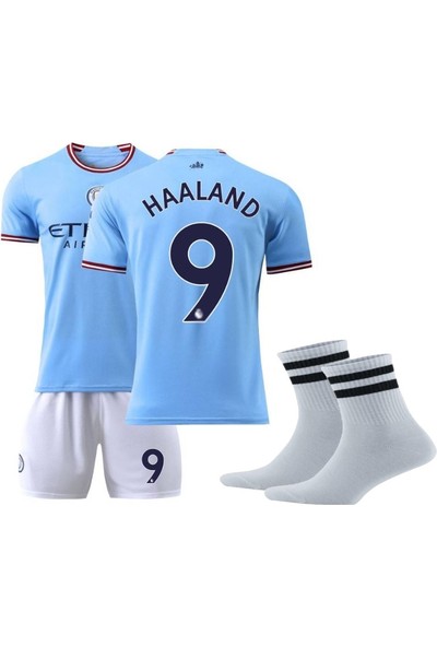 Zilong Manchester City Haaland Çocuk Forması 22/23 Zilong Manchester City Haaland Çocuk Forması 22/23