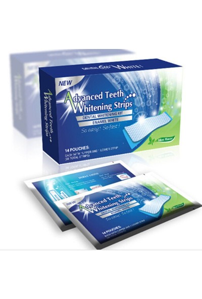 Diş Beyazlatma Jel Şerit 28 Adet Diş Sararması Bakımı Beyazlatıcı