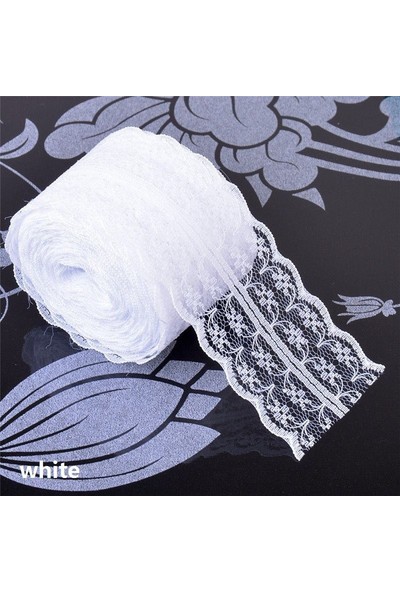 RoseRoi Organze Gipürlü Tül Dantel Şerit Kurdele Süsleme Malzemesi 4 cm 5 Metre RoseRoi Organze Gipürlü Tül Dantel Şerit Kurdele Süsleme Malzemesi 4 cm 5 Metre