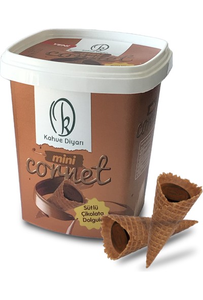 Kahve Diyarı Çikolata Dolgulu Mini Waffle Cornet 150 gr Kahve Diyarı Çikolata Dolgulu Mini Waffle Cornet 150 gr