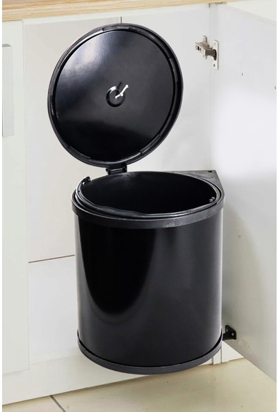 Porsima Efor 1436 Dolap Içi 12 Litre 27X29 cm Kapaklı Metal Çöp Kovası Siyah Porsima Efor 1436 Dolap Içi 12 Litre 27X29 cm Kapaklı Metal Çöp Kovası Siyah