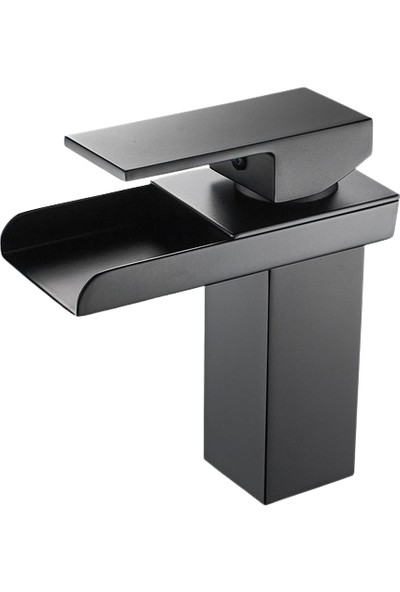 Rena Siyah Kare Lavabo Bataryası Yeni Şelale Model Yüksek Kalite Lüks Lavabo Musluğu Çift Girişli Rena Siyah Kare Lavabo Bataryası Yeni Şelale Model Yüksek Kalite Lüks Lavabo Musluğu Çift Girişli