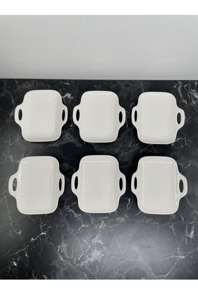 Yzhome 6 Parça Beyaz Porselen Kulplu Tabak Kahvaltılık Set Kahvaltı Takımı Mini Boy Yzhome 6 Parça Beyaz Porselen Kulplu Tabak Kahvaltılık Set Kahvaltı Takımı Mini Boy