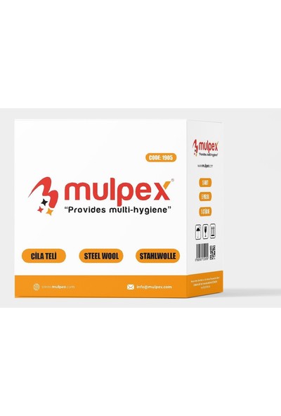 Mulpex Çelik Yünlü Cila Teli (1 Koli 5 Adet) Mulpex Çelik Yünlü Cila Teli (1 Koli 5 Adet)