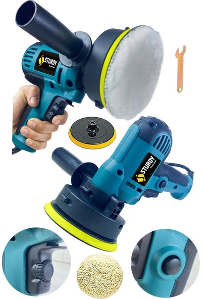 Sturdy Power Tools 3000 W 6 Kademe Exprees Serıes Devir Ayarlı Koltuk Yıkama Polisaj Makinesi Sturdy Power Tools 3000 W 6 Kademe Exprees Serıes Devir Ayarlı Koltuk Yıkama Polisaj Makinesi