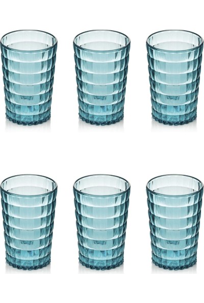Allegra Aquamarin Kısa Bardak 6 Lı Set