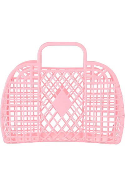 Calimila Retro Sepet Çanta- Açık Pembe Calimila Retro Sepet Çanta- Açık Pembe