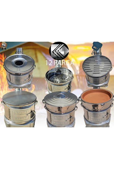 Karahisarlı Metal Karahisarlı Güvec Mangal Toprak Tandır Süper Lüx Takım 40CM 12PARÇA Karahisarlı Metal Karahisarlı Güvec Mangal Toprak Tandır Süper Lüx Takım 40CM 12PARÇA