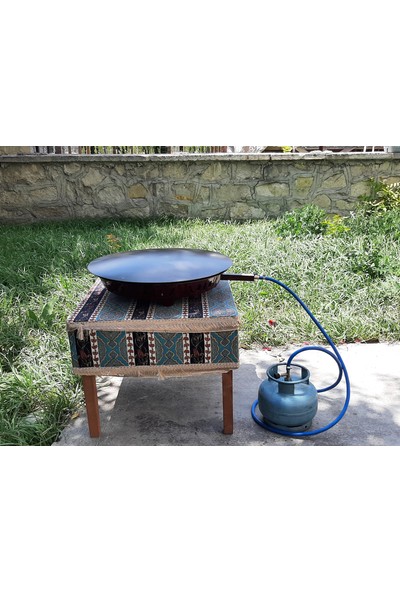 Karahisarlı Metal Tüplü Yufka Katmer Gözleme Sacı Sedef 60CM 2 Metre Hortum ve Küçük Tüp Uyumlu Karahisarlı Metal Tüplü Yufka Katmer Gözleme Sacı Sedef 60CM 2 Metre Hortum ve Küçük Tüp Uyumlu