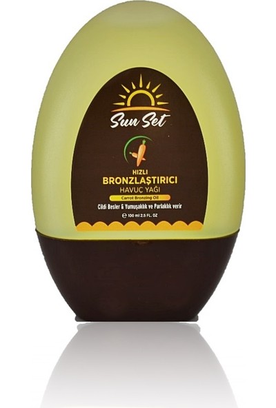 Sun Set Bronzlaştırıcı Havuç Yağı 100 ml