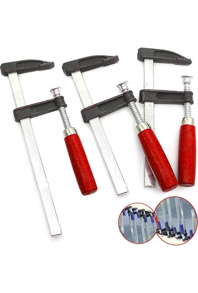 Proxtech Bhd Tools Yüksek Kalite F Tipi Ahşap Çelik Mobilyacı Işkencesi Kıskaç Işkence 3lü Set Proxtech Bhd Tools Yüksek Kalite F Tipi Ahşap Çelik Mobilyacı Işkencesi Kıskaç Işkence 3lü Set