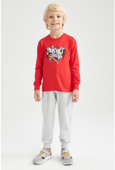 DeFacto Erkek Çocuk Regular Fit Geri Dönüşümlü Pike Eşofman Altı K8846A622AU