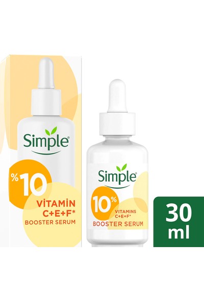 Simple Booster Serum %10 Vitamin C+F+E 30 ml Simple Booster Serum %10 Vitamin C+F+E 30 ml