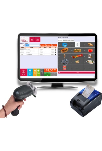 Posa Profesyonel Market Vb. Parekende Barkodlu Satış Sistemi (Program+Yazıcı+Barkod Okuyucu) Posa Profesyonel Market Vb. Parekende Barkodlu Satış Sistemi (Program+Yazıcı+Barkod Okuyucu)