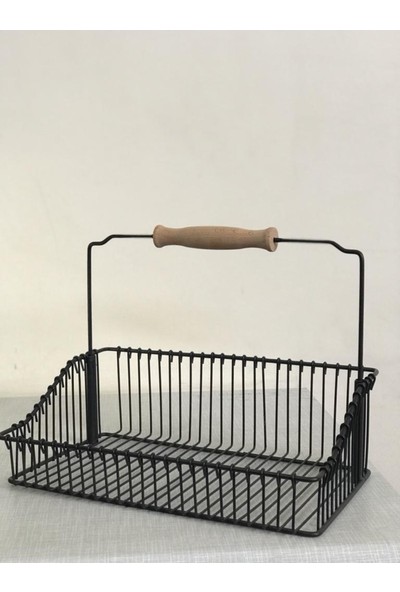 Nevhas Siyah Mutfak Banyo Sepeti Çok Amaçlı Sept Ferforje Metal Fintorp Model 20*30 Nevhas Siyah Mutfak Banyo Sepeti Çok Amaçlı Sept Ferforje Metal Fintorp Model 20*30