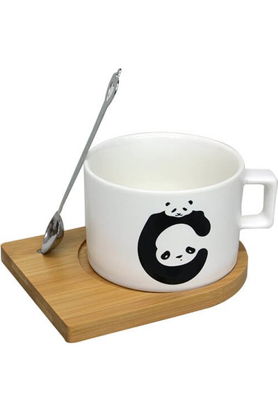Hediyeconcepti Kupa Panda Mıknatıslı Kaşıklı Hediyeconcepti Kupa Panda Mıknatıslı Kaşıklı