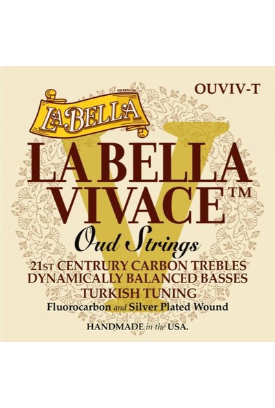 La Bella Ouvıv-T Vivace Karbon Ud Teli Türk Sistem
