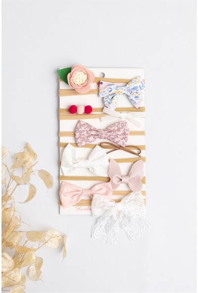 Le Mabelle Pudra Tonlarında 10'lu Saç Bandı Set Le Mabelle Pudra Tonlarında 10'lu Saç Bandı Set