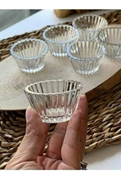 ER-EV 6'lı Cam Mini Sosluk, Lokumluk