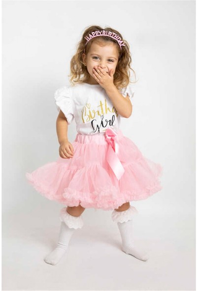 Pembe Kız Çocuk Tütü Etek - Bonita