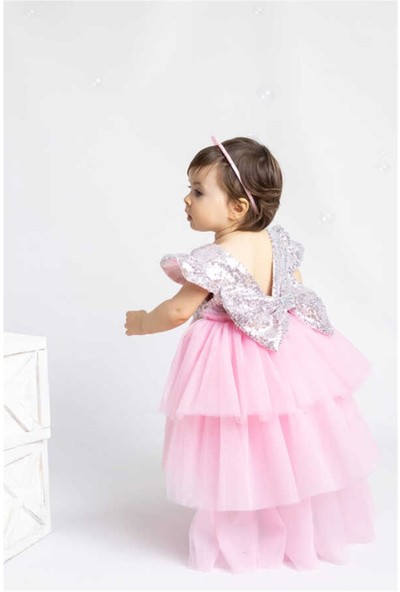 Le Mabelle Kolsuz Pembe Tül Etekli Kuyruklu Elbise - Katia Le Mabelle Kolsuz Pembe Tül Etekli Kuyruklu Elbise - Katia