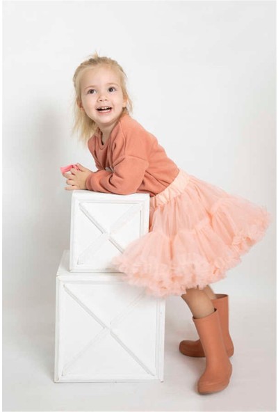 Yavruağzı Kız Çocuk Tütü Etek - Bonita