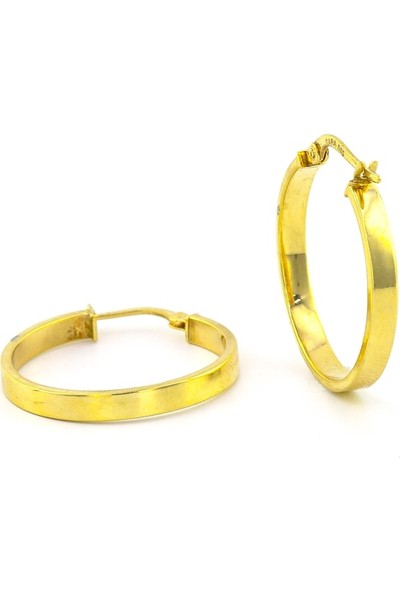 Altınkaynak 14 Ayar Halka Altın Küpe