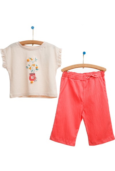 Hello Baby Basic Keylines Kız Bebek Tshirt - Pantolon Takım Hello Baby Basic Keylines Kız Bebek Tshirt - Pantolon Takım