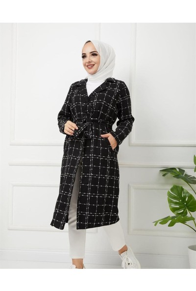 Still Butik Cepli Kareli Tüvit Kap Still Butik Cepli Kareli Tüvit Kap